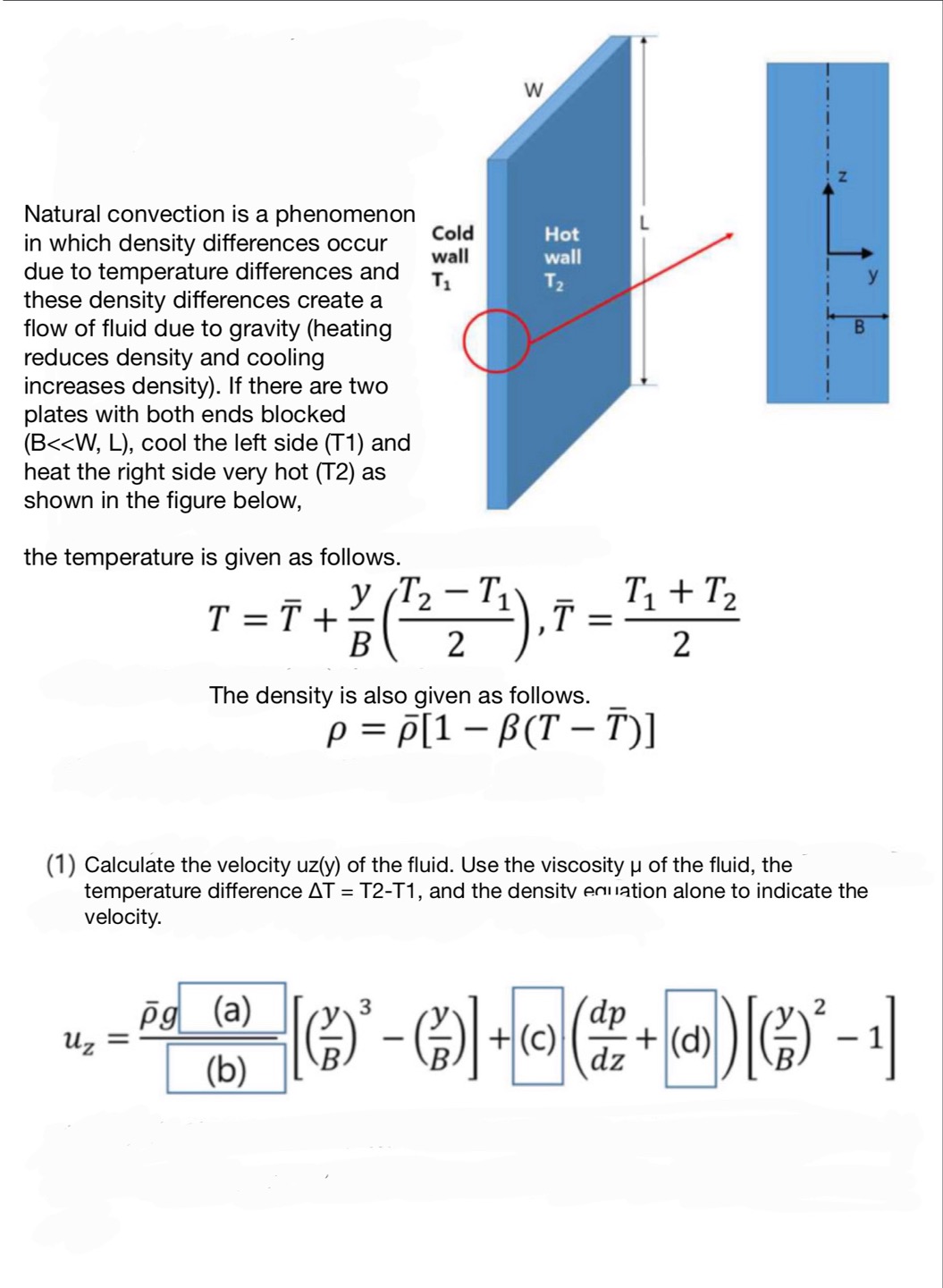 Solved Natural convection is a phenomenon in which density | Chegg.com