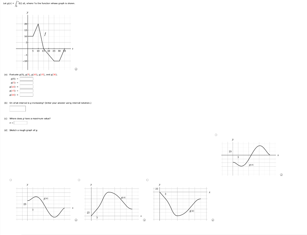 Solved Let g(x) Red, where is the function whose graph is | Chegg.com