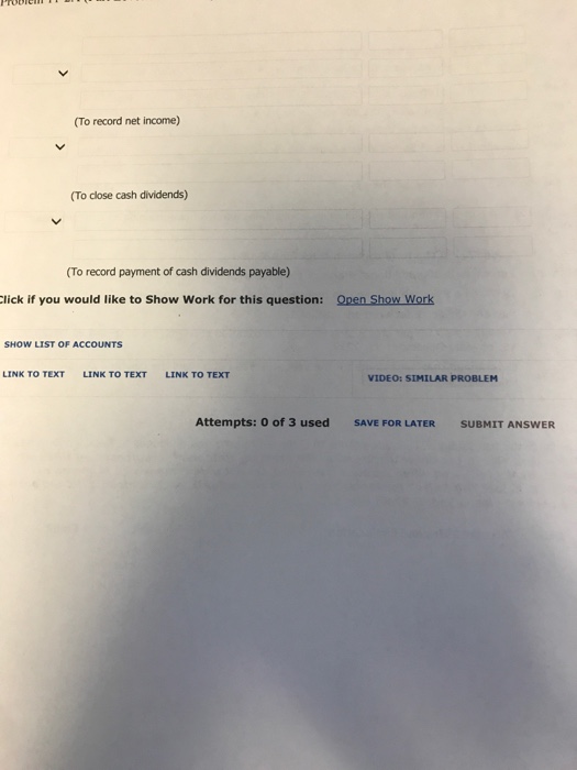 Solved Problem 11-2A (Part Level Submission) The | Chegg.com