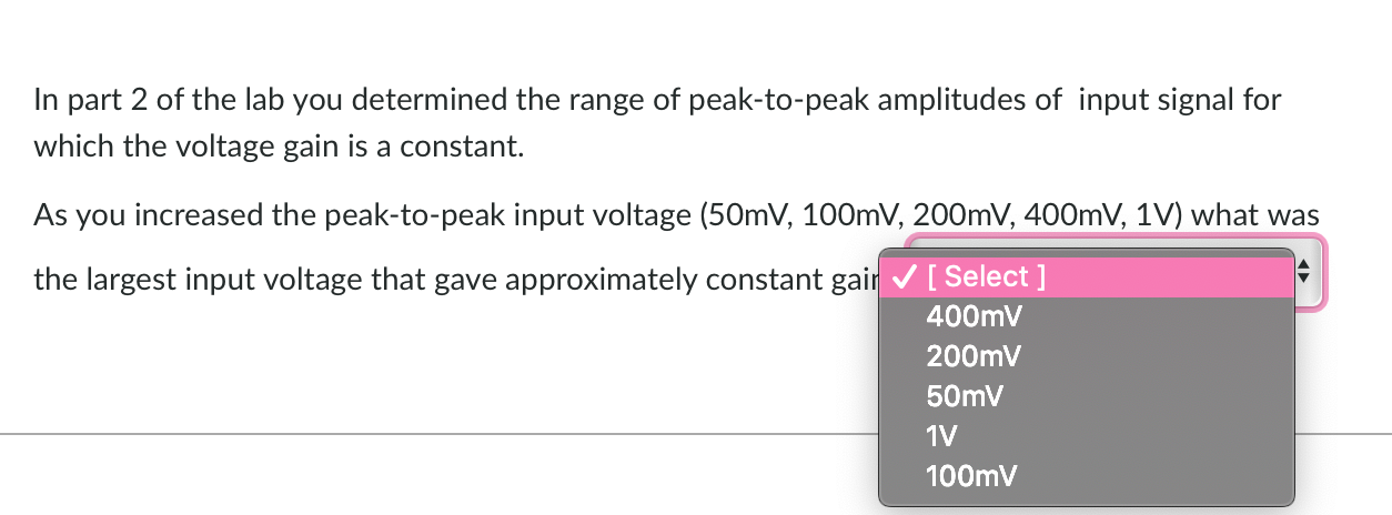 Solved In part 2 of the lab you determined the range of | Chegg.com
