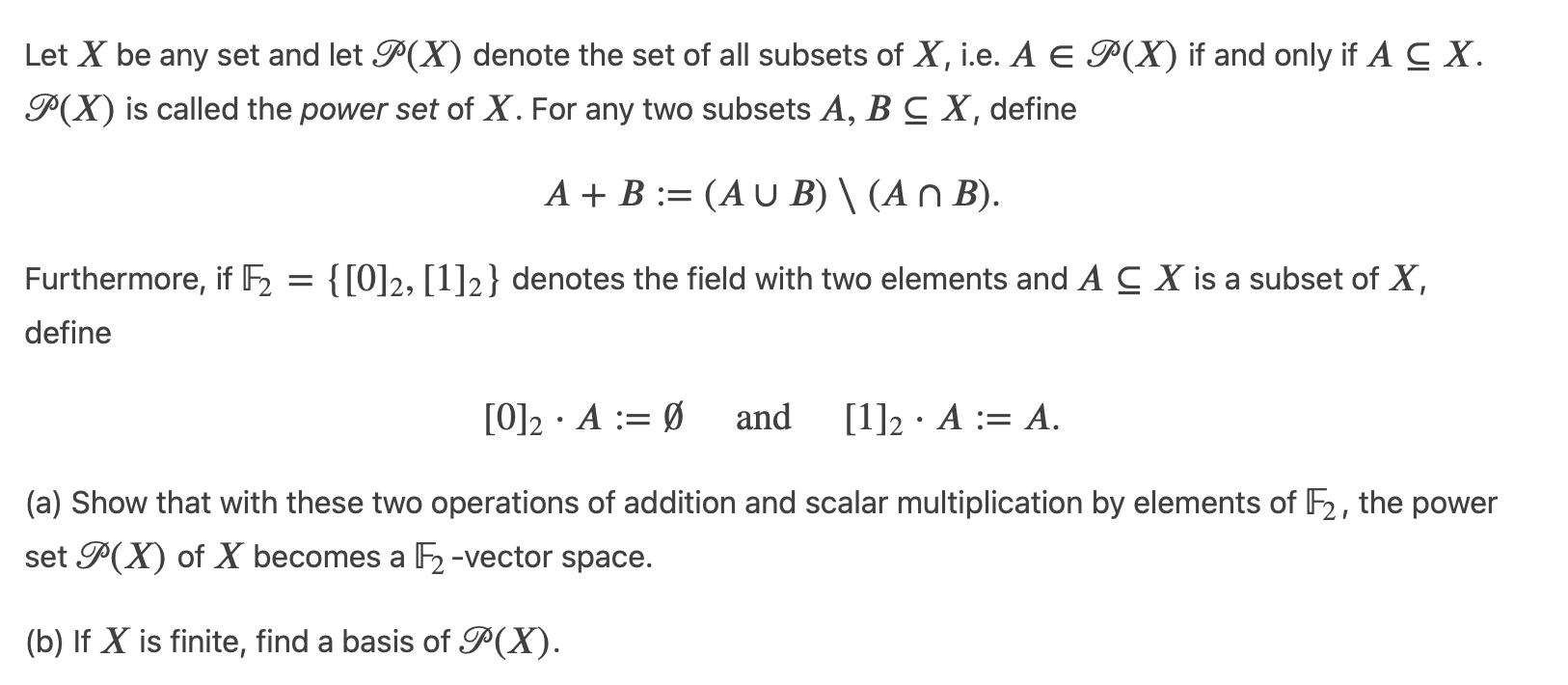 Solved Let X be any set and let P(X) denote the set of all | Chegg.com Solved Let X be any set and let P(X) denote the set of all | Chegg.com