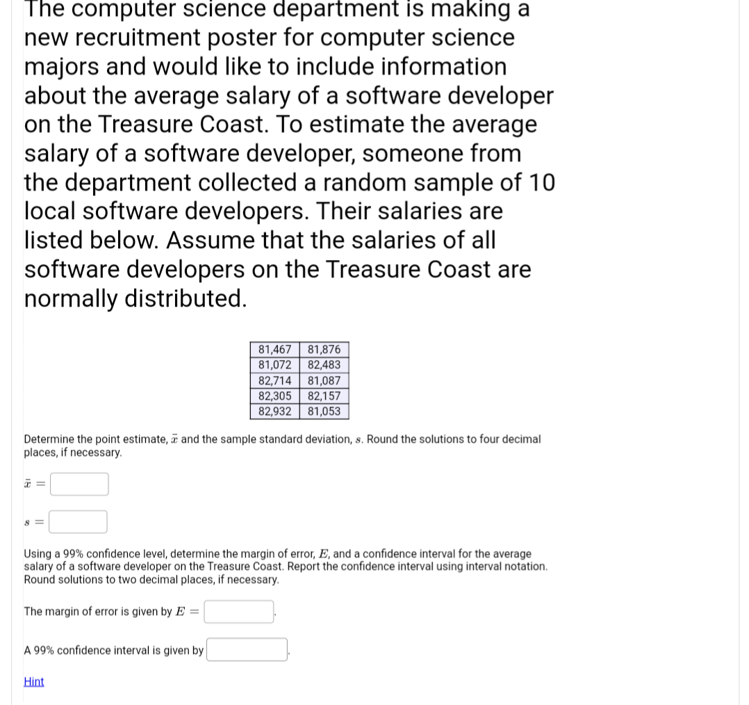 Solved The computer science department is making a new | Chegg.com