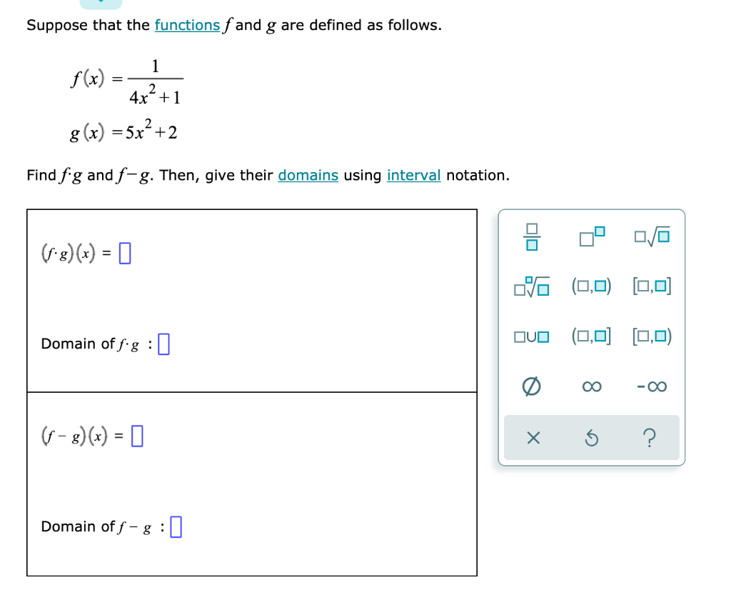 Solved Combining functions advanced ALEKS I will give | Chegg.com