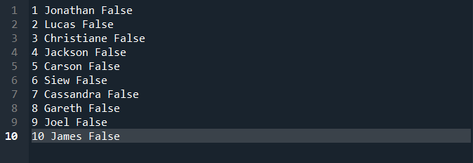 Solved Im trying to create a student attendance list in | Chegg.com