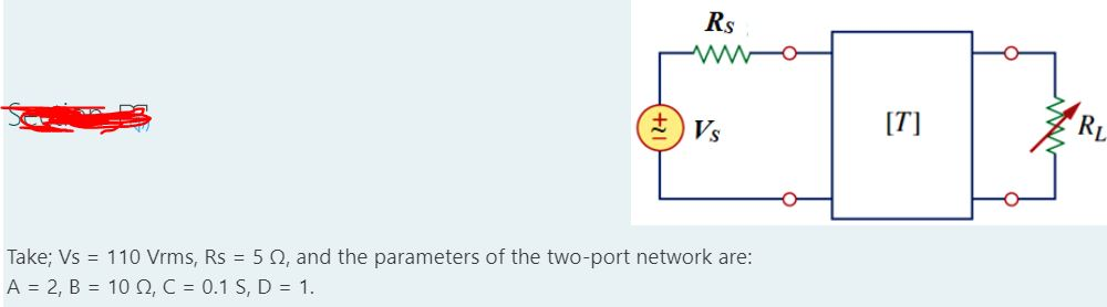 Solved A) find the variable load resistor RL for max, | Chegg.com