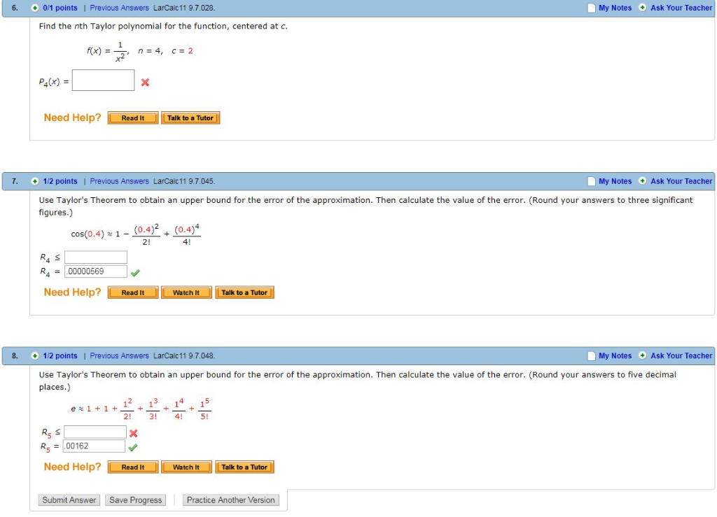 Solved 6. 0/1 points | Previous Answers LarCalc 11 9.7.028. | Chegg.com Solved 6. 0/1 points | Previous Answers LarCalc 11 9.7.028. | Chegg.com