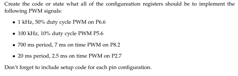 Create the code or state what all of the | Chegg.com