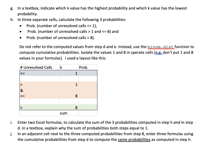 Problem 2-Binomial Distribution Unresolved Calls Each | Chegg.com