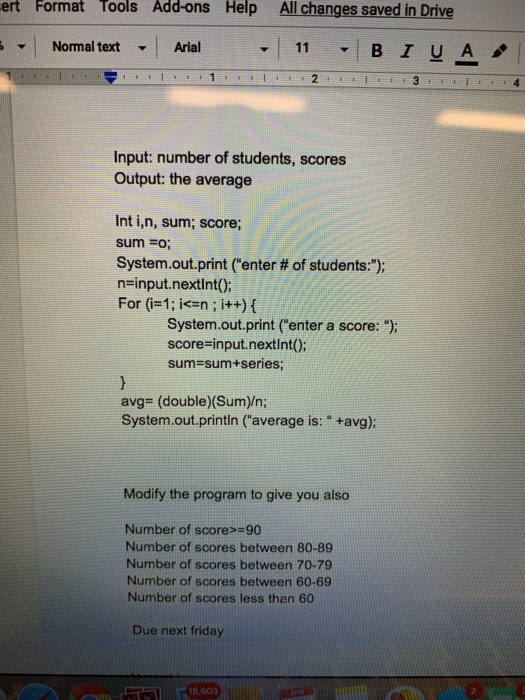 Solved ert Format Tools Add-ons Help All changes saved in | Chegg.com