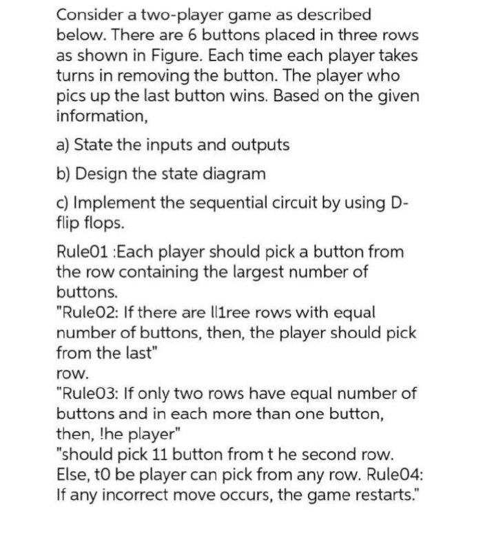 Solved Consider a two-player game as described below. There | Chegg.com