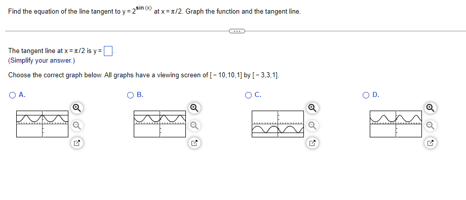 Solved Find the equation of the line tangent to y=2sin(x) at | Chegg.com