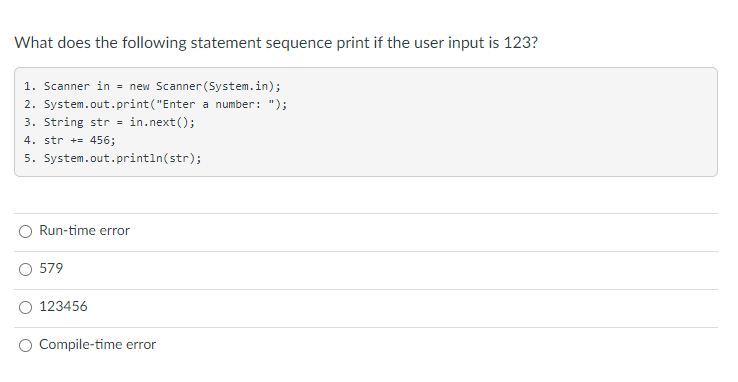 Solved What does the following statement sequence print if | Chegg.com