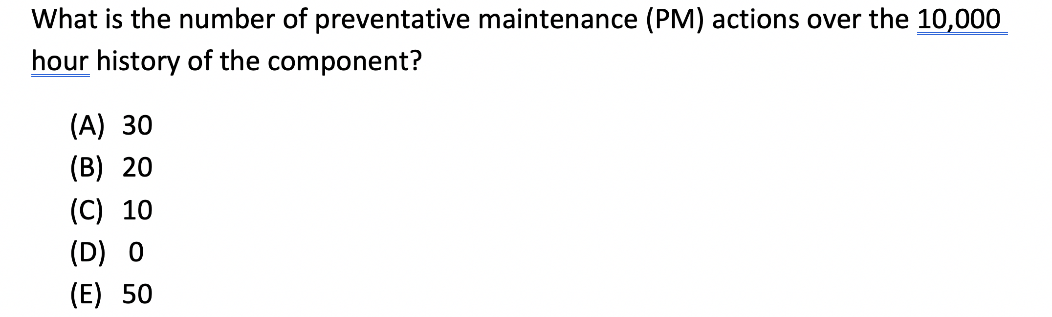 Solved What is the number of preventative maintenance (PM) | Chegg.com