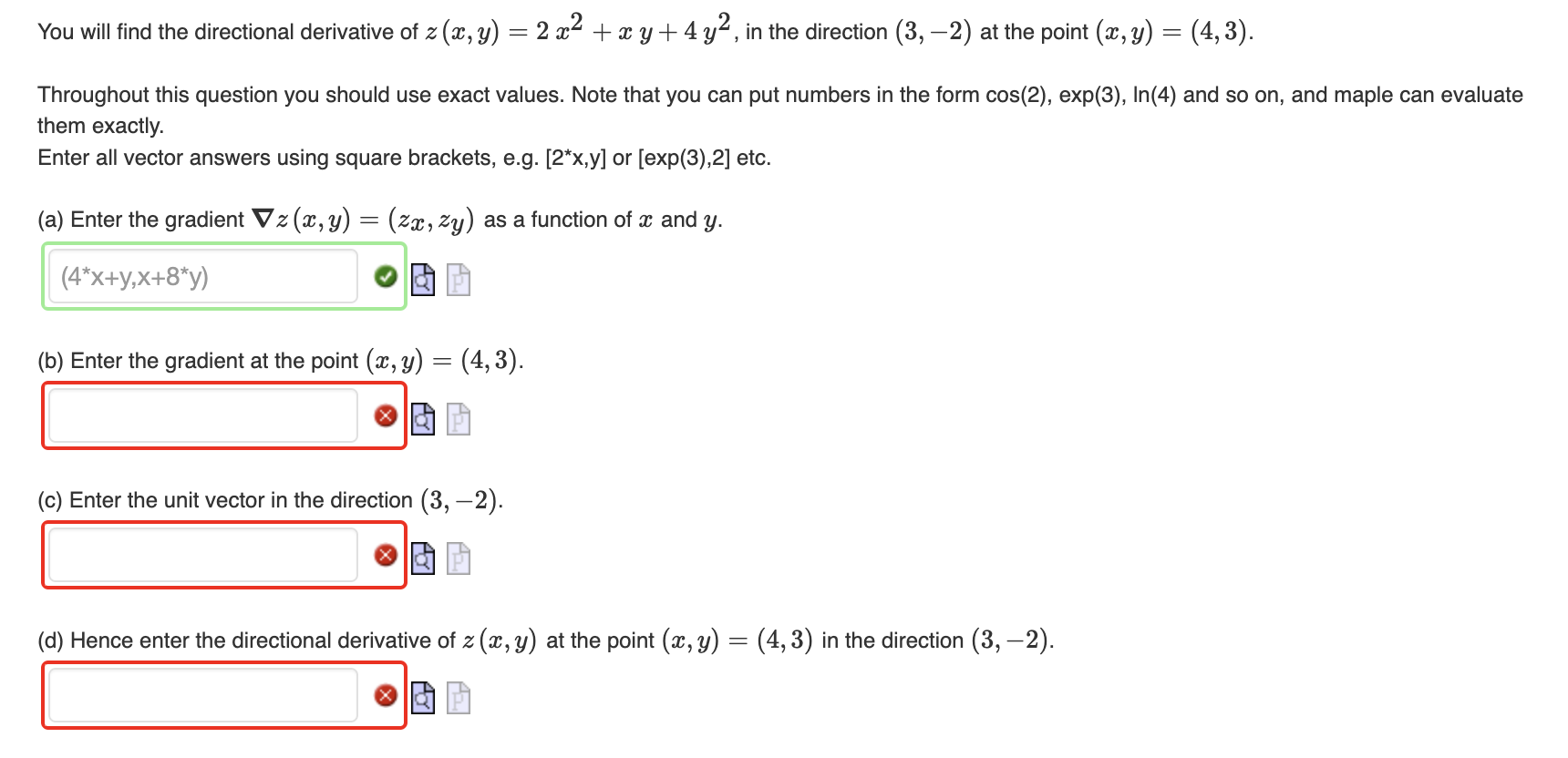 Solved You will find the directional derivative of | Chegg.com