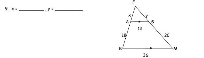Solved Find the measurement of the missing sides in the | Chegg.com