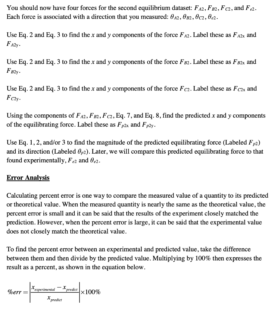 Question 2: To find the predicted equilibrating | Chegg.com