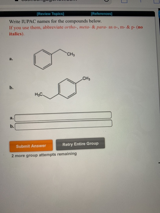 Solved Review Topics] References Draw the structure of | Chegg.com