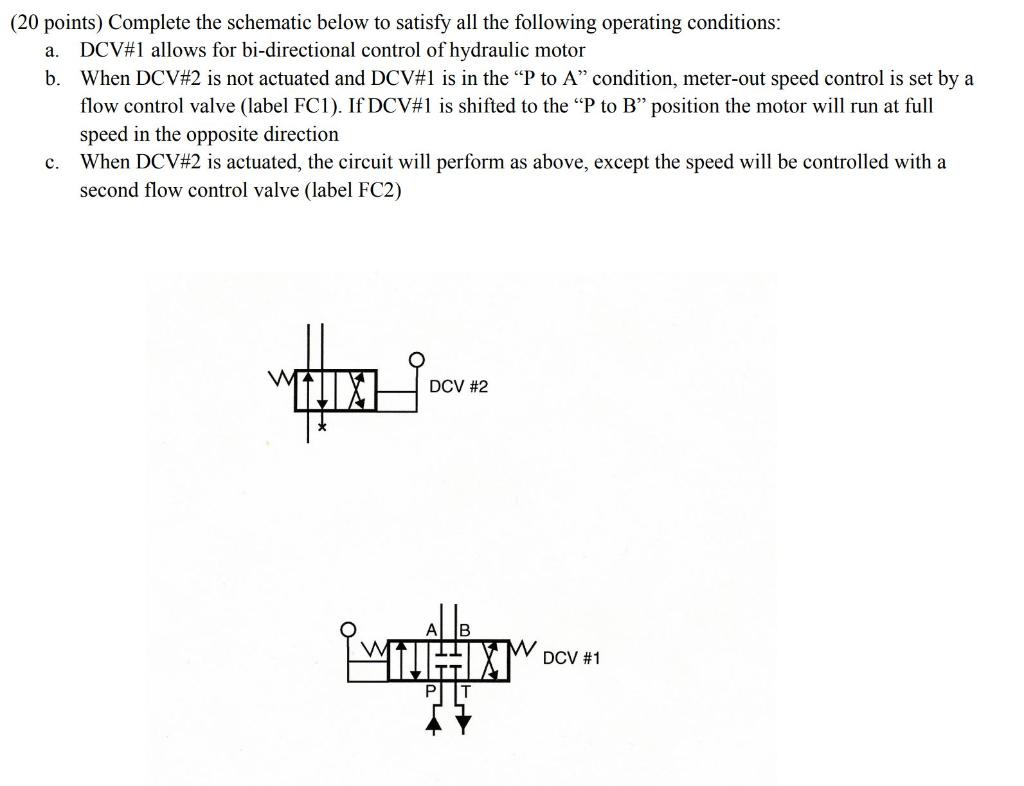 Solved a. (20 points) Complete the schematic below to | Chegg.com