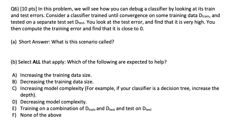 Solved Q6) [10 pts] In this problem, we will see how you can | Chegg.com
