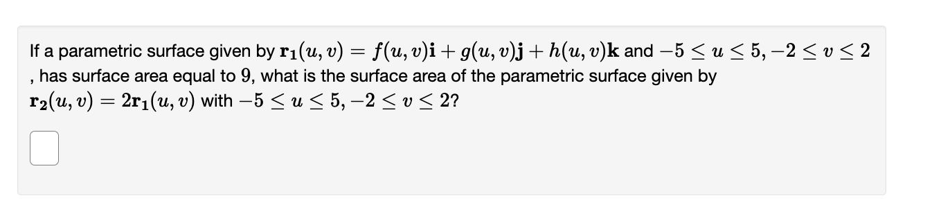 Solved If a parametric surface given by | Chegg.com