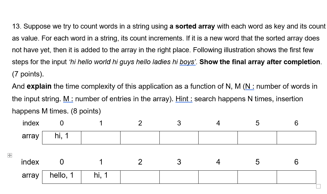 Solved 13. Suppose we try to count words in a string using a | Chegg.com