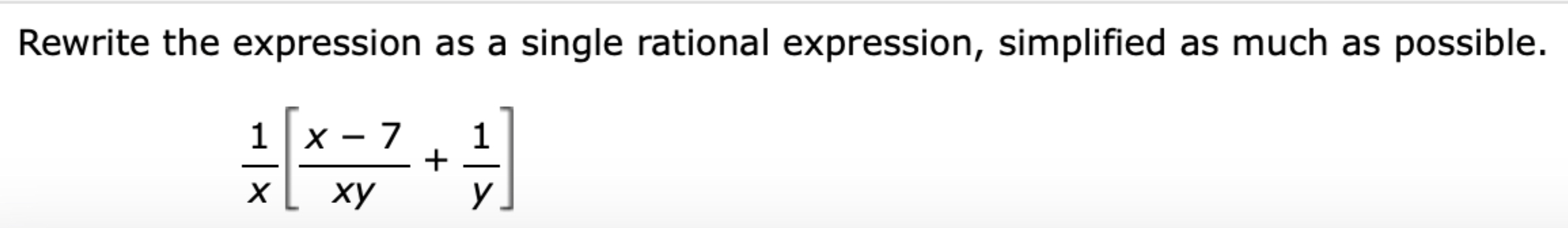 Solved Rewrite the expression as a single rational | Chegg.com