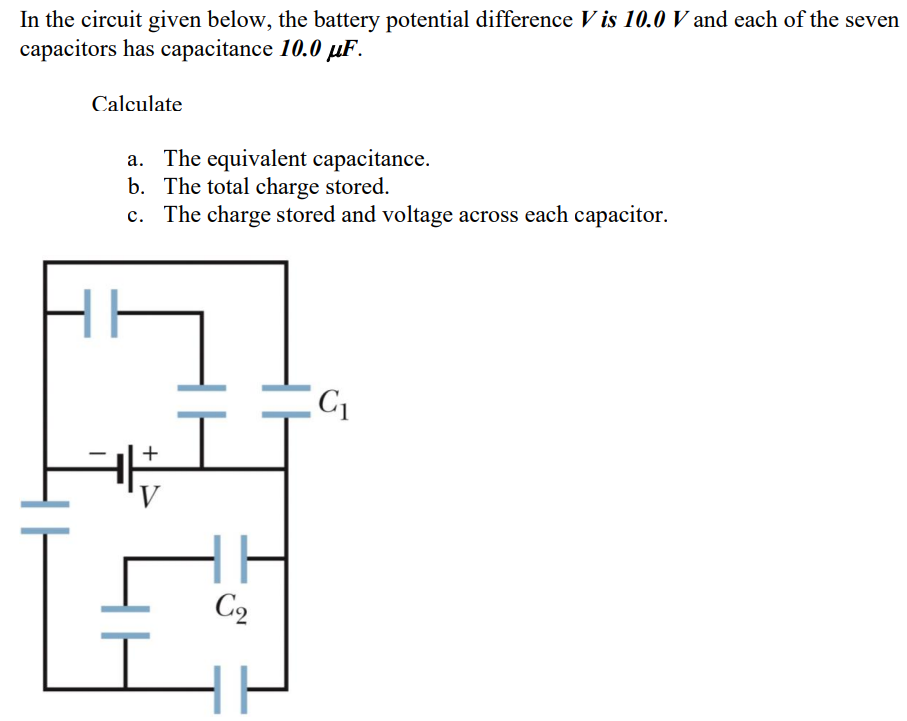 Solved In the circuit given below, the battery potential | Chegg.com