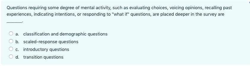 Solved is a disadvantage of the mall-intercept survey. a. | Chegg.com