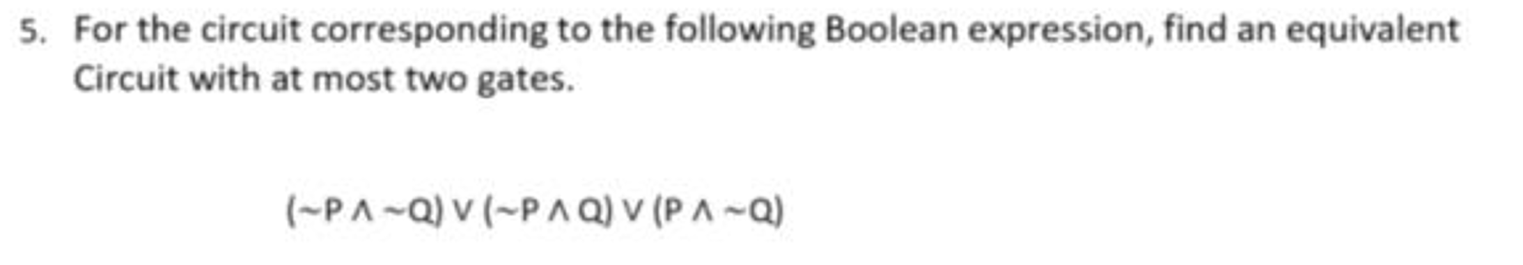 Solved 5 For The Circuit Corresponding To The Following