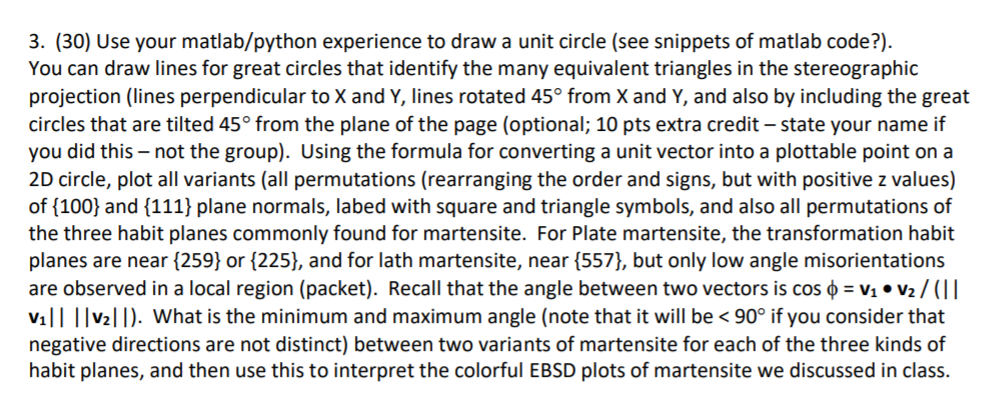 3. (30) Use your matlab/python experience to draw a | Chegg.com