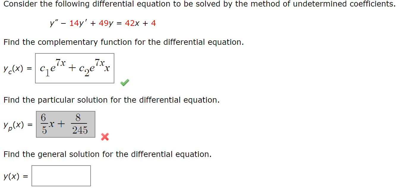 Consider the following differential equation to be | Chegg.com
