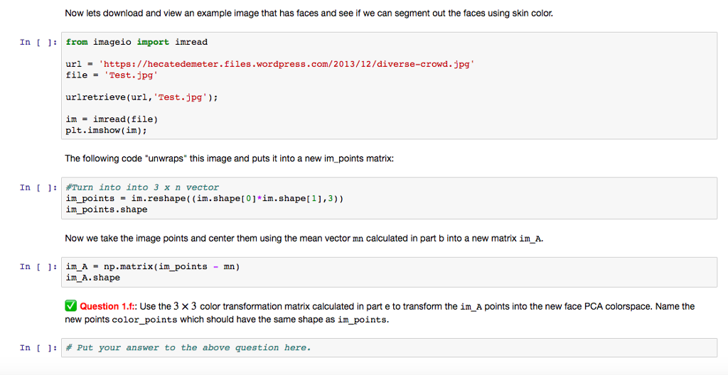 Question 1 - (25 points) Color based image | Chegg.com