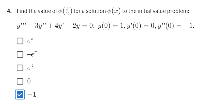 Solved 4. Find the value of ϕ(2π) for a solution ϕ(x) to the | Chegg.com