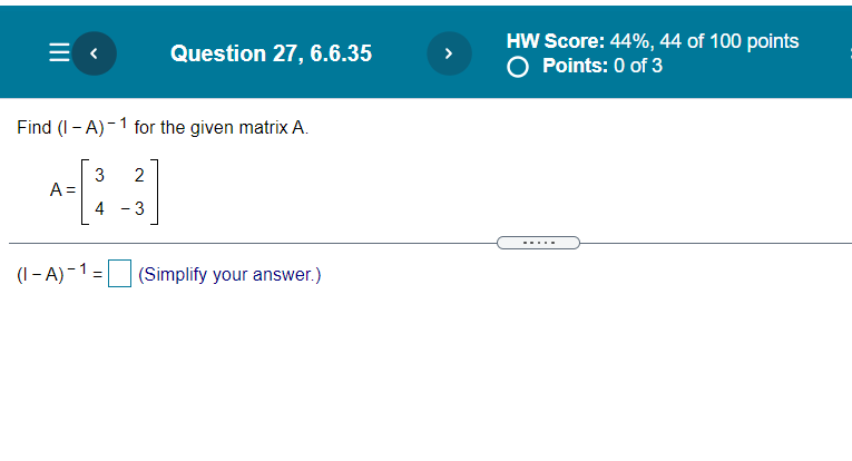 Solved III = Question 27, 6.6.35 HW Score: 44%, 44 of 100 | Chegg.com