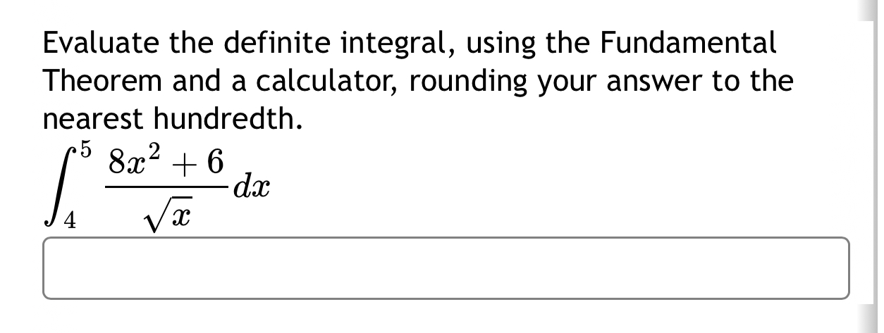 Solved Evaluate the definite integral, using the | Chegg.com