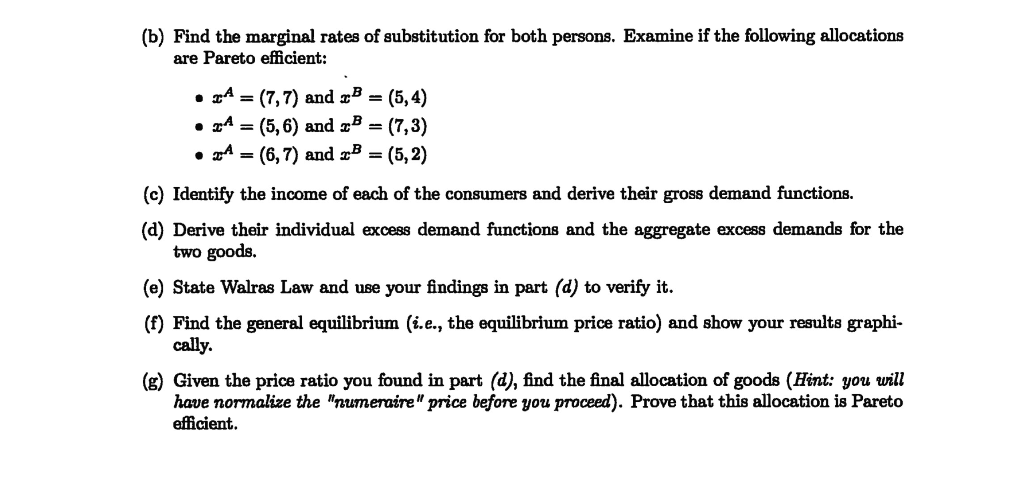 Solved 2. Consider a general equilibrium model where there | Chegg.com