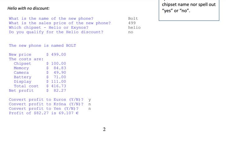 Solved Background: A new business needs a program to | Chegg.com