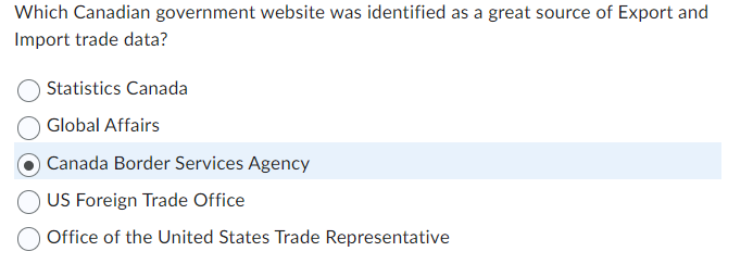 Solved Which Canadian government website was identified as a | Chegg.com