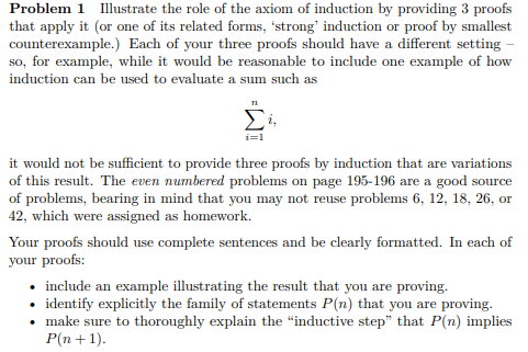 Solved Problem 1 Illustrate the role of the axiom of | Chegg.com