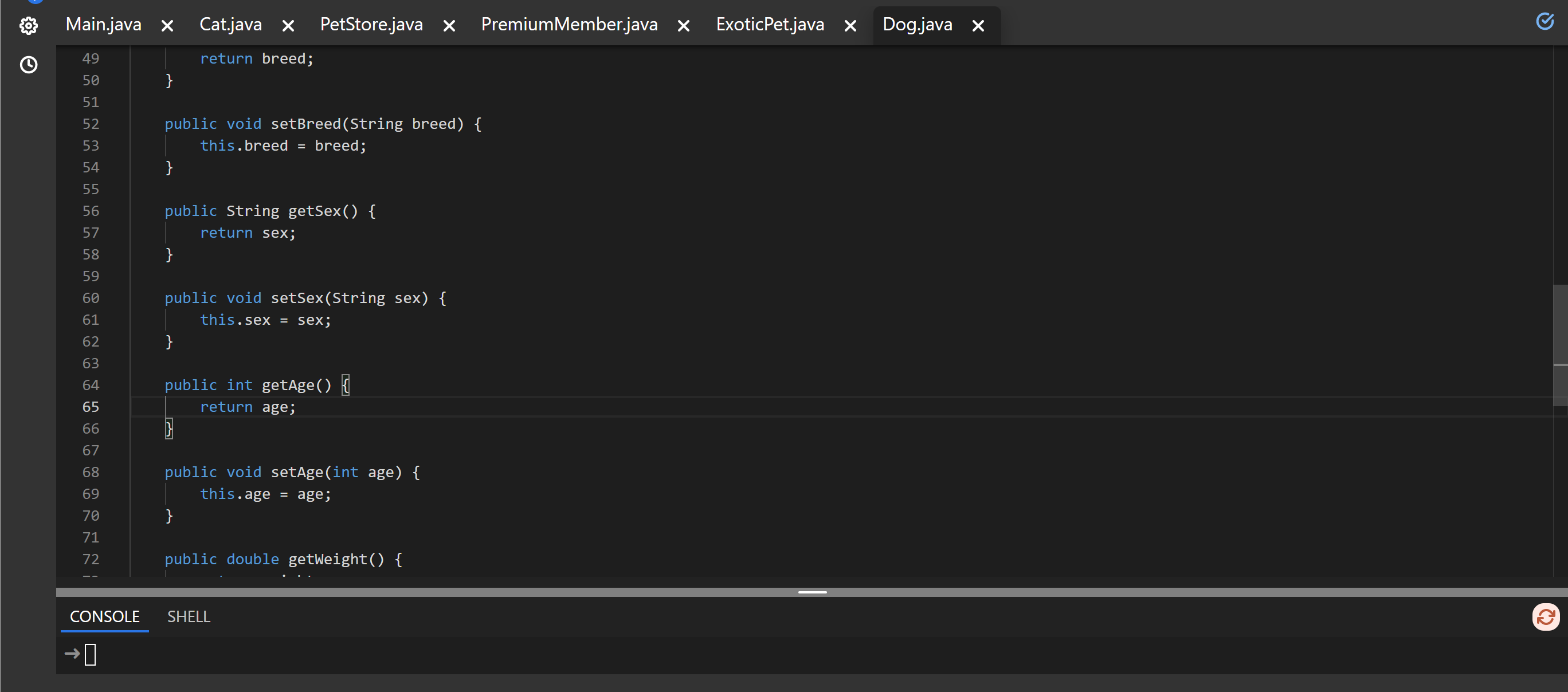 Solved Pet Store System ***Please answer the ENTIRE post | Chegg.com