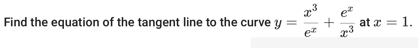 Solved Find the equation of the tangent line to the curve | Chegg.com