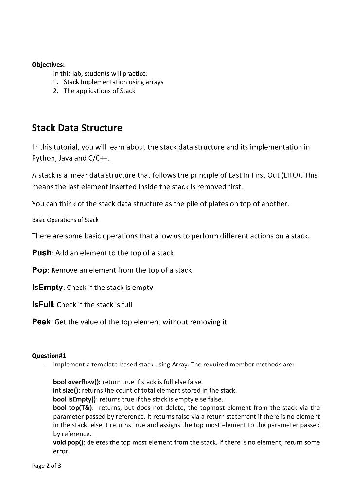 Solved Objectives: In this lab, students will practice: 1. | Chegg.com