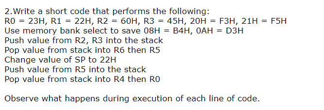 Solved Write a short code using keil uVision that performs | Chegg.com