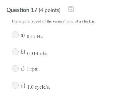Solved URGENT -Answer the following basic physics questions: | Chegg.com
