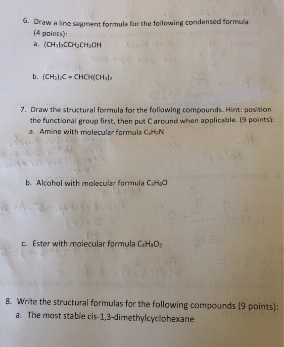 Solved 6. Draw a line segment formula for the following | Chegg.com