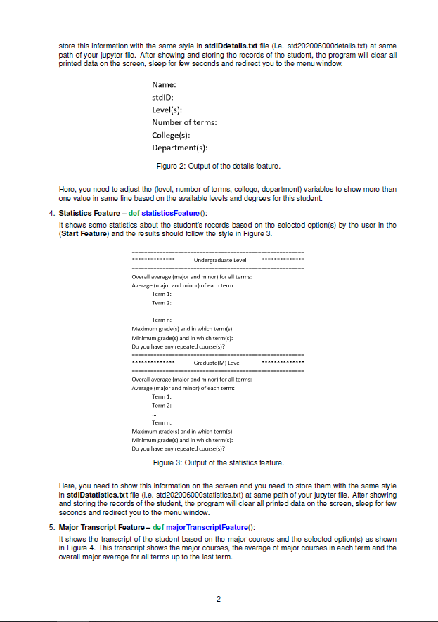 Develop a menu driven complete program that can | Chegg.com