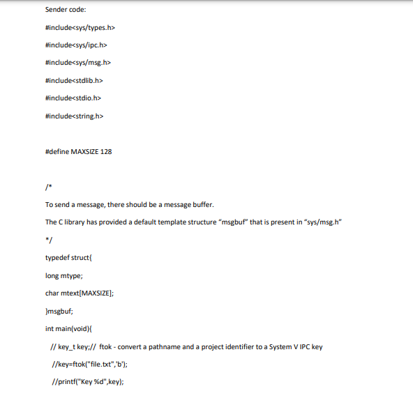 Solved In this project you need to apply message queue | Chegg.com