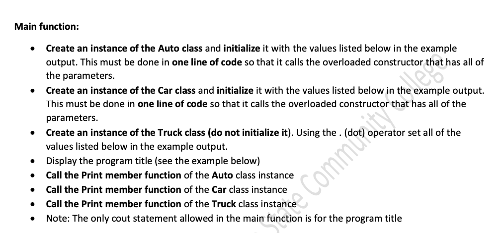 Solved in this project you will create a program that will | Chegg.com