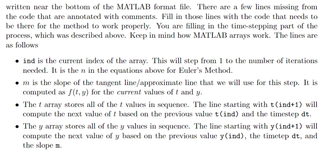 Solved Euler's Method is a method for approximating | Chegg.com Solved Euler's Method is a method for approximating | Chegg.com