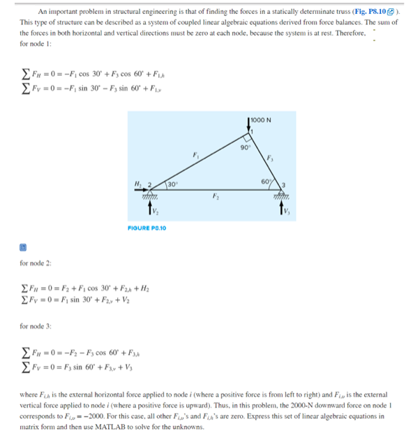 Solved An important problem in structural engineering is | Chegg.com